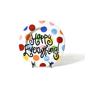 happy everything! bright dot big round platter