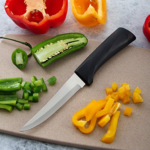 Rada Cutlery Anthem Series Super Parer Paring Knife Stainless Steel Blade with Ergonomic Black Resin Handle, 9 Inches