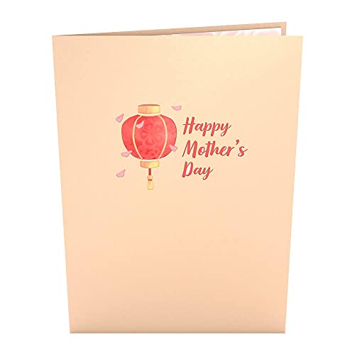 Lovepop Mother's Day Red Sakura Pop Up Card - 3D Card, Pop Up Mother's Day Card, Tree Card, Card for Mom, Mother's Day Card for Wife, 3D Mother's Day, Popup Greeting Cards