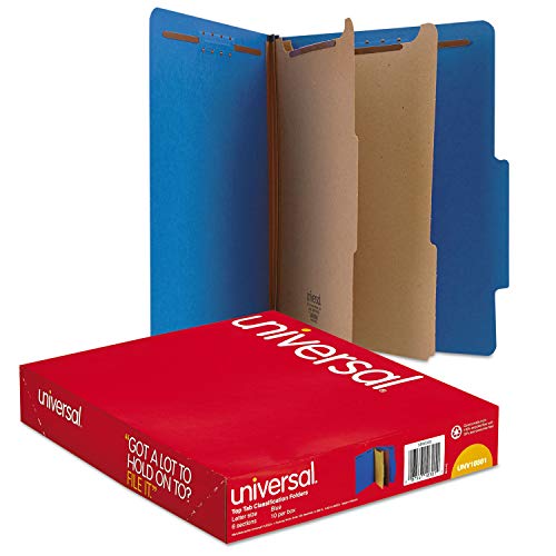 UNV10301 - Bright Colored Pressboard Classification Folders