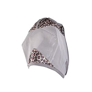 cashel crusader designer horse fly mask, leopard, horse