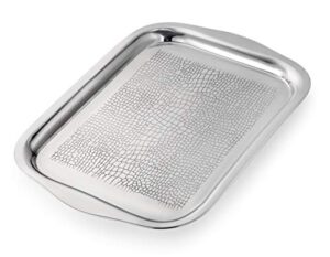 elegant serving tray, whiskey tray ideal for bathroom tray, perfume tray, bar tray, coffee table tray and vanity tray - stainless steel tray