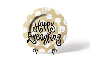 happy everything! neutral dot big round platter