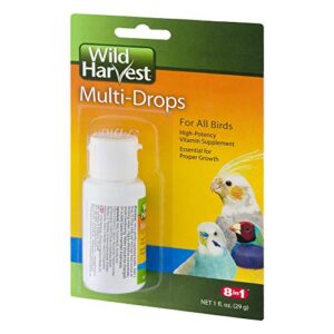 Wild Harvest 8-in-1 MULTI-DROPS for ALL BIRDS • HIGH-POTENCY VITAMIN SUPPLEMENT 29g