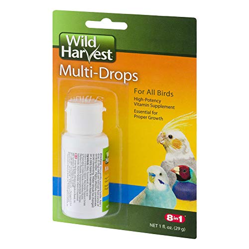 Wild Harvest 8-in-1 MULTI-DROPS for ALL BIRDS • HIGH-POTENCY VITAMIN SUPPLEMENT 29g