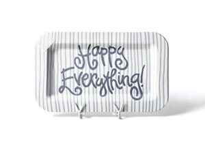 happy everything! stone skinny stripe mini rectangle platter