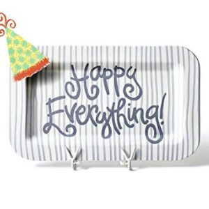 HAPPY EVERYTHING! Stone Skinny Stripe Mini Rectangle Platter