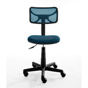 urban shop swivel mesh desk chair, teal