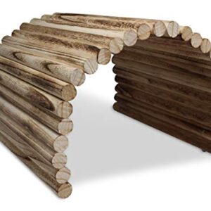 Flexible Wood Hideout - Extra Large - House, Tunnel, Ramp, Bridge, Tube for Guinea Pigs, Ferrets, Hedgehogs, Chinchillas, Small Rabbits, and Other Small Animals - Accessories, Toys, and Supplies