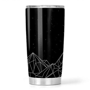 night court mountains black old version stainless steel tumbler 20oz travel mug