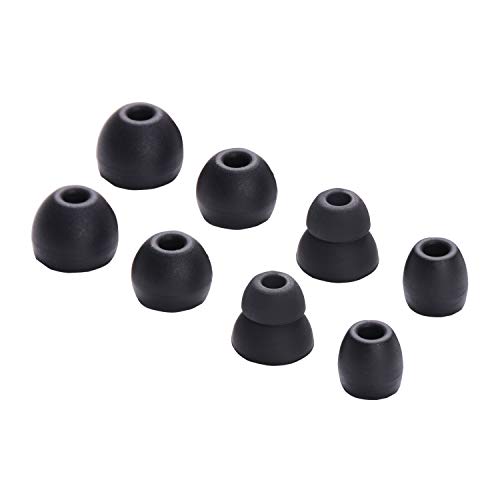 Replacement Eartips Silicone Earbuds Buds Set for Powerbeats Pro Beats Wireless Earphone Headphones,4 Pair (Black)