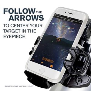 Celestron – StarSense Explorer LT 114AZ Smartphone App-Enabled Telescope – Works with StarSense App to Help You Find Stars, Planets & More – 114mm Newtonian Reflector – iPhone/Android Compatible