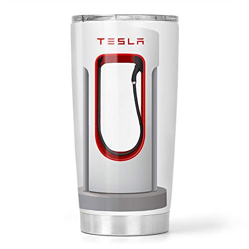 Tesla Supercharger Station Stainless Steel Tumbler 20oz Travel Mug