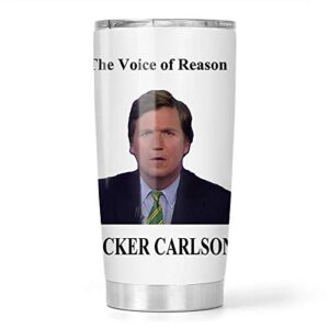 tucker carlson #1 stainless steel tumbler 20oz travel mug