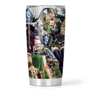 fairy tail friends stainless steel tumbler 20oz travel mug