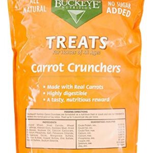 Buckeye Nutrition 2 Pack of Carrot Crunchers Horse Treats, 4 Pounds Each, All Natural, No Sugar Added