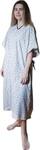 careoutfit hospital gown iv - one size fits all (small - 2xl) - tie back - sailboats print (3)