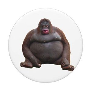 Uh Oh Stinky Poop Meme Funny Monkey PopSockets PopGrip: Swappable Grip for Phones & Tablets