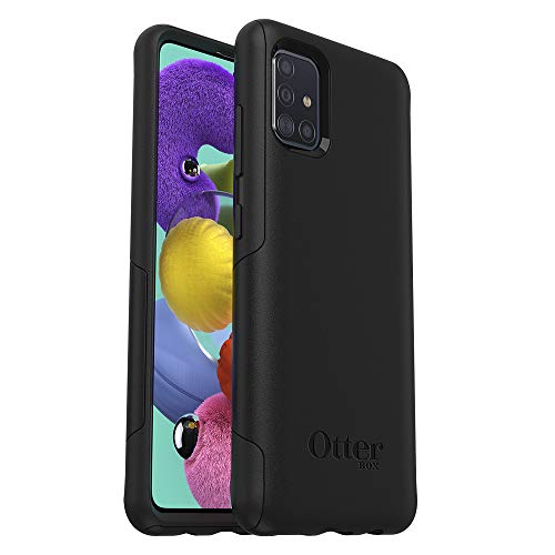 OtterBox Samsung Galaxy A51 (4G ONLY, Not compatible with any 5G device) Commuter Series Lite Case - BLACK, slim & tough, pocket-friendly, with open access to ports and speakers (no port covers),