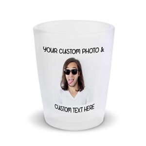 shot glasses bar accessories custom personalized photo picture & text alcohol bar supplies 1 shot ceramic 2 oz