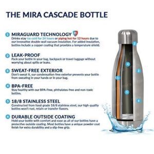 MIRA Child Lunch Bundle with 13.5oz Insulated Food Jar (Teal) and 12oz Insulated Cola Shaped Bottle (Teal)