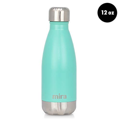 MIRA Child Lunch Bundle with 13.5oz Insulated Food Jar (Teal) and 12oz Insulated Cola Shaped Bottle (Teal)