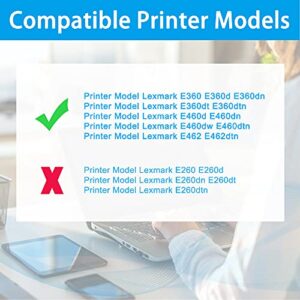 LCL Remanufactured Toner Cartridge Replacement for Lexmark E360H11A E360H21A 9000 Pages E360,E360d, E360dn, E360dt, E360dtn, E460d, E460dn, E460dw, E460dtn, E462dtn (1-Pack Black)