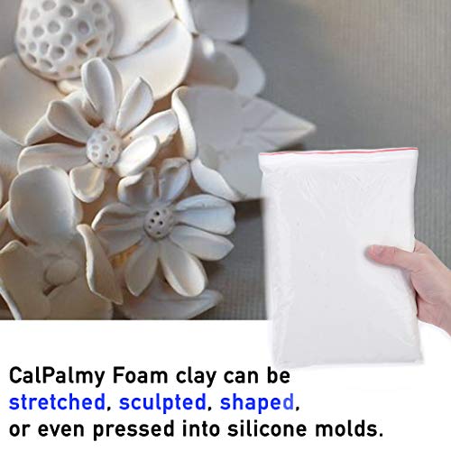 Moldable Cosplay Foam Clay (White) – High Density and Hiqh Quality for Intricate Designs | Air Dries to Perfection for Cutting with a Knife or Rotary Tool, Sanding or Shaping