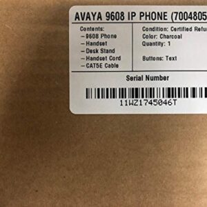 Avaya 9608 IP Phone with New Handset and Cables 700480585 (Renewed)