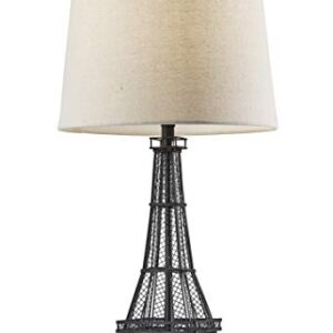 Adesso SL5001-01 Eiffel Tower Table Lamp, Black