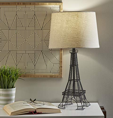 Adesso SL5001-01 Eiffel Tower Table Lamp, Black