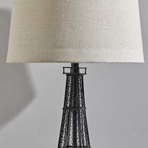 Adesso SL5001-01 Eiffel Tower Table Lamp, Black