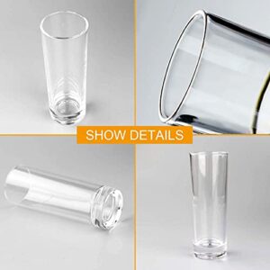 Glass Cups 10 oz,QAPPDA Clear Highballl Glass Cocktail Glass Drinking Glasses For Kitchen,Heavy Base Water Cup For Juice,Cocktails,Beverages,Drinking Cups Beer Cups Set Of 12 KTY1002