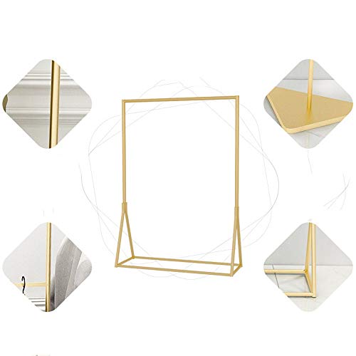 Floorstanding Wild Clothes Rail,Iron Environmental Protection Heavy Duty Clothes Rail,Simple, Solid/Golden / 120cm