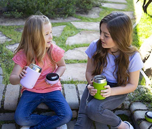 MIRA Kids Lunch Bundle with 7oz Insulated Bullet Flask (Pearl Blue) and 13.5oz Insulated Food Jar (Lilac)