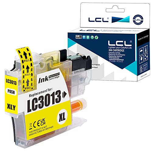 LCL Compatible Ink Cartridge Replacement for Brother LC3011 LC-3011 LC-3013 LC3013 LC-3013Y LC3013Y High Yield MFC-J491DW MFC-J497DW MFC-J895DW MFC-J690DW (1-Pack Yellow)