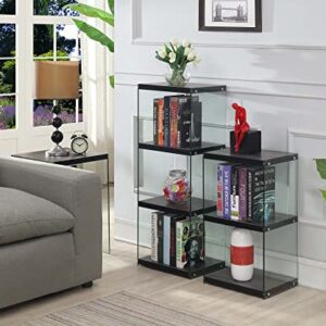 Convenience Concepts SoHo 3 Tier Tower Bookcase, Weathered Gray