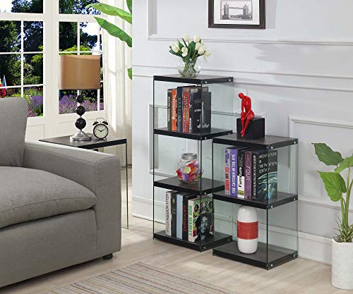 Convenience Concepts SoHo 3 Tier Tower Bookcase, Weathered Gray