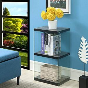 Convenience Concepts SoHo 3 Tier Tower Bookcase, Weathered Gray