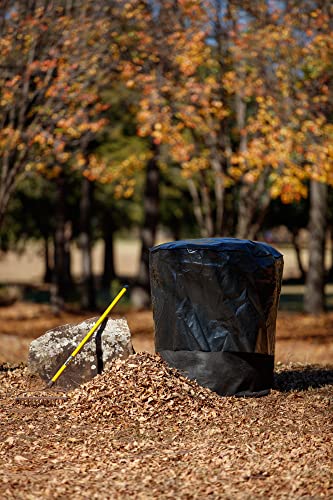 Smart Pot 12125 Sak Fabric Composting Container with Plastic Fitted Cover, Black