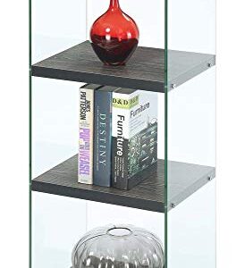 Convenience Concepts SoHo 4 Tier Tower Bookcase, Weathered Gray