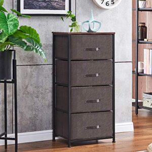 4homart drawer dresser closet vertical storage tower cabinet closet shelves fabric dresser organizer unit with sturdy steel frame wood top for bedroom hallway entryway