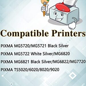 Compatible (4-Pack, Large Black) PGI 270XL PGI-270XL Ink Cartridge Used with Canon PIXMA MG6820 MG6821 MG5720 MG5721 MG5722 MG7720 TS5020 TS6020 TS8020 TS9020 Printer, Sold by MuchMore