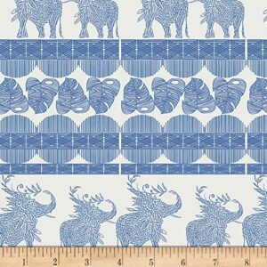 art gallery fabrics art gallery indigo and aster good fortunes royal fabric, blue