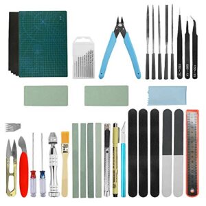 wmycongcong 38 pcs gundam model tools kit model basic tools craft set hobby building craft set for model assemble building repairing fixing green