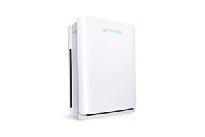 wynd max home air purifier - app and alexa enabled, smart purification - hepa filter - ideal for home, office, large spaces - 1200 sqft…