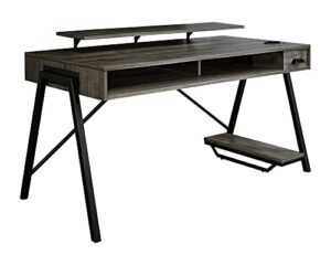 signature design by ashley barolli desk, grayish brown