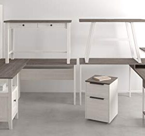 Signature Design by Ashley Dorrinson Modern Farmhouse 47" Home Office Writing Desk, Gray & White