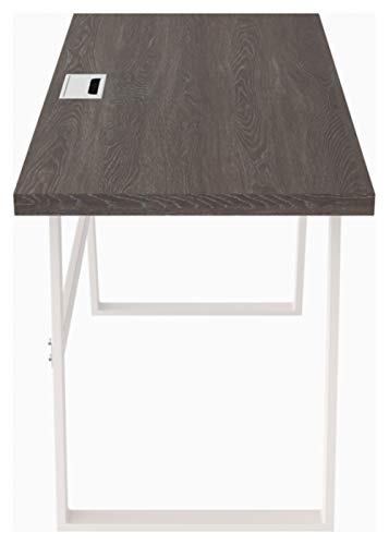 Signature Design by Ashley Dorrinson Modern Farmhouse 47" Home Office Writing Desk, Gray & White