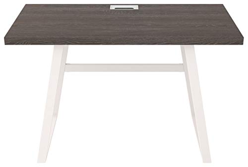 Signature Design by Ashley Dorrinson Modern Farmhouse 47" Home Office Writing Desk, Gray & White